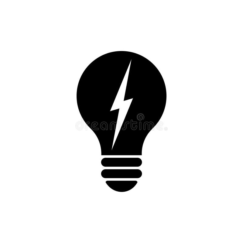 Electric Bulb Logo and Icon, Electricity Logo Stock Vector ...