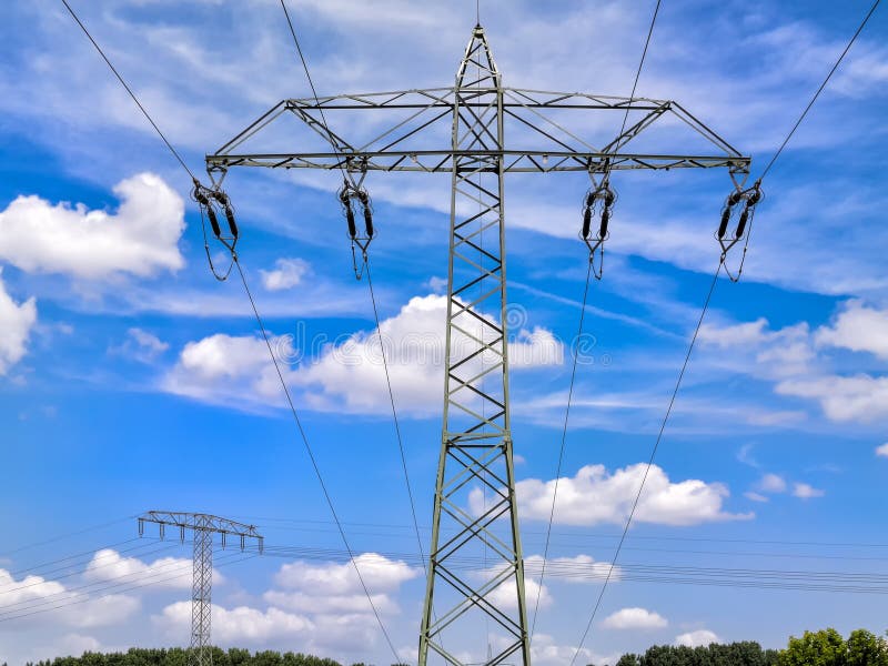 Electricity Mast or Overhead Line Mast for Power Supply and Power ...