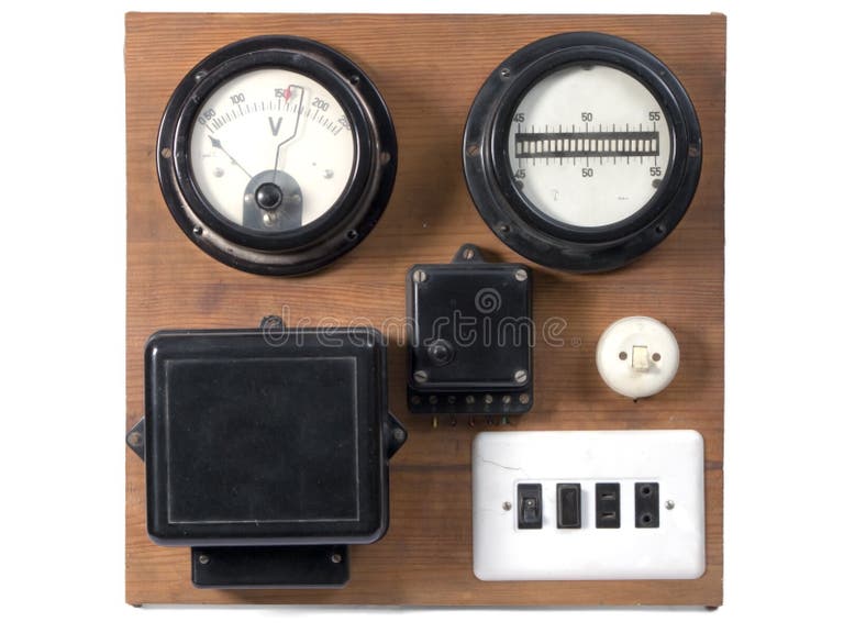 Electricity meter stock image. Image of rust, volt, factory - 3944891