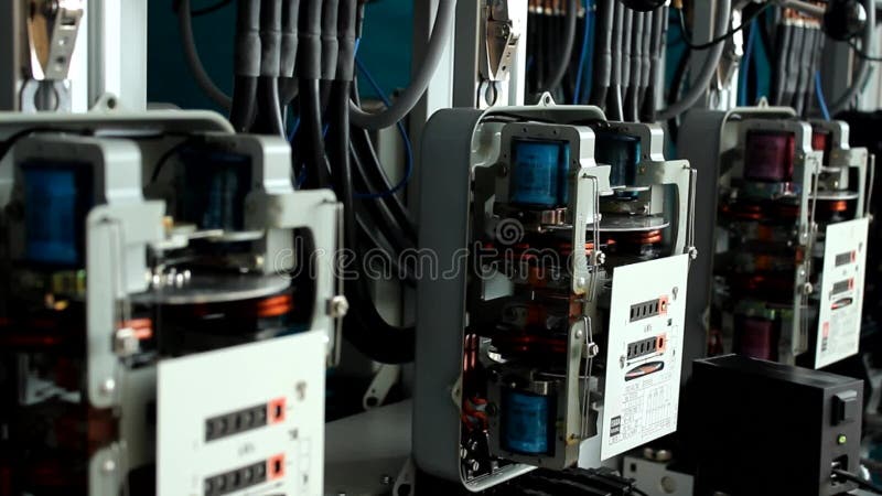 Electricity Meter with Scale and Rotating Wheel Stock Video - Video of ...