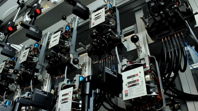 Electricity Meter with Scale and Rotating Wheel Stock Video - Video of ...