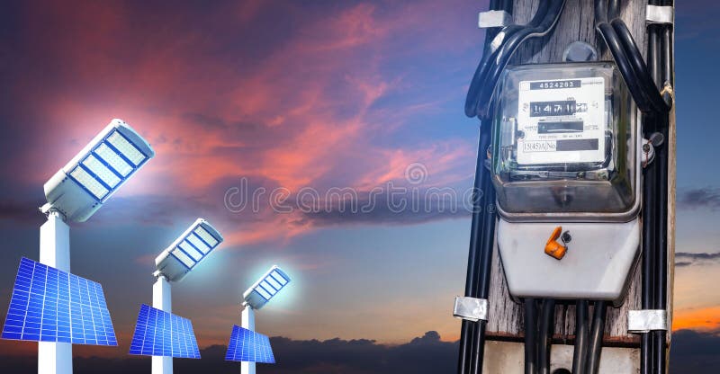 Electricity Meter Solar Cell System of Cement Electricity for Use in ...