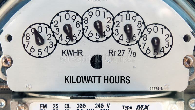 Electricity Meter (Time-lapse 4K) Electrical Stock Video - Video of ...
