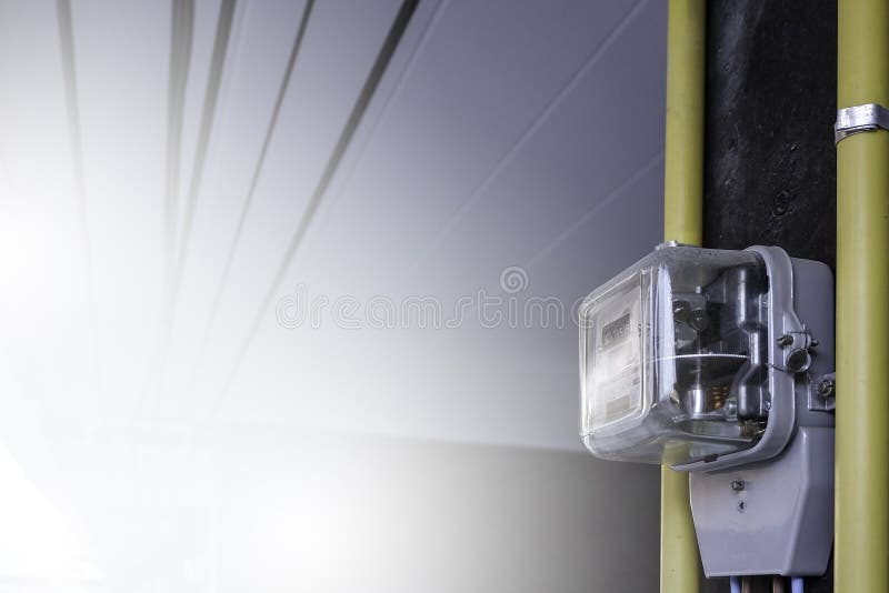 Electricity Meter Unit Measurement Stock Image - Image of measuring ...