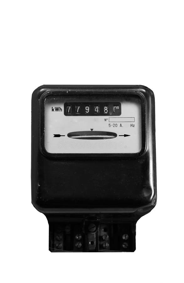 Electromechanical Electricity Meter Stock Image - Image of tool ...