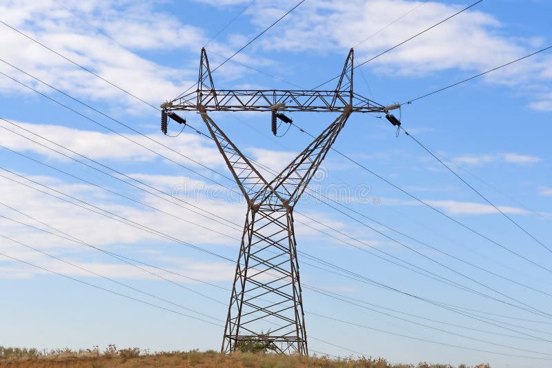 Electricity pillars stock photo. Image of cable, framework - 27705064