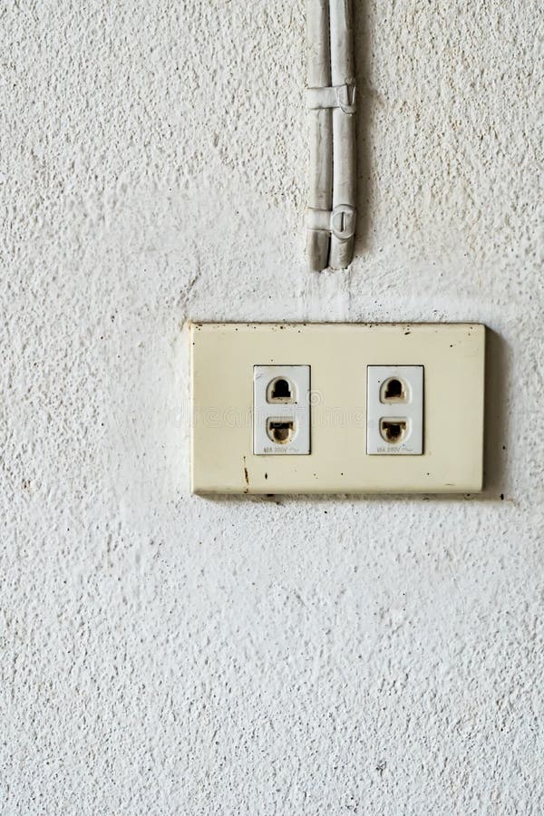 Electricity plug stock image. Image of wall, home, plug - 77496729