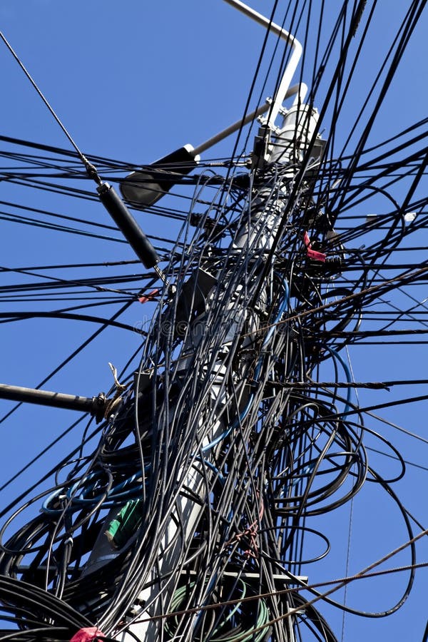 Wires on utility pole stock image. Image of telephone - 15748433