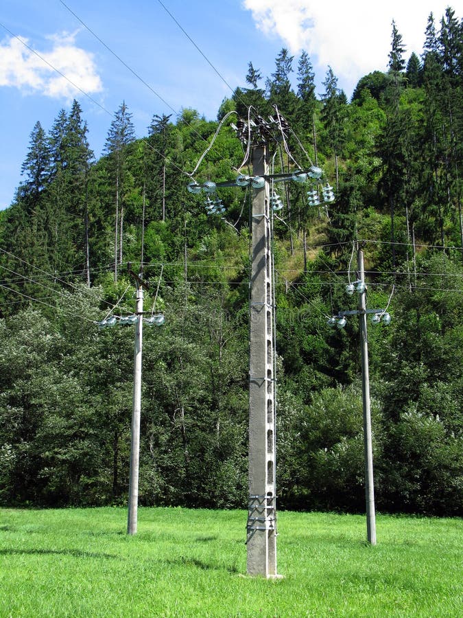 Electricity pole stock photo. Image of connect, force - 21038566
