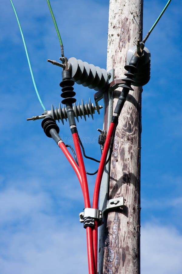 Electricity pole stock photo. Image of energy, wire, sunlight - 25048212