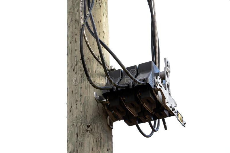 Electricity Pole. Wires and Communications Stock Image - Image of work ...