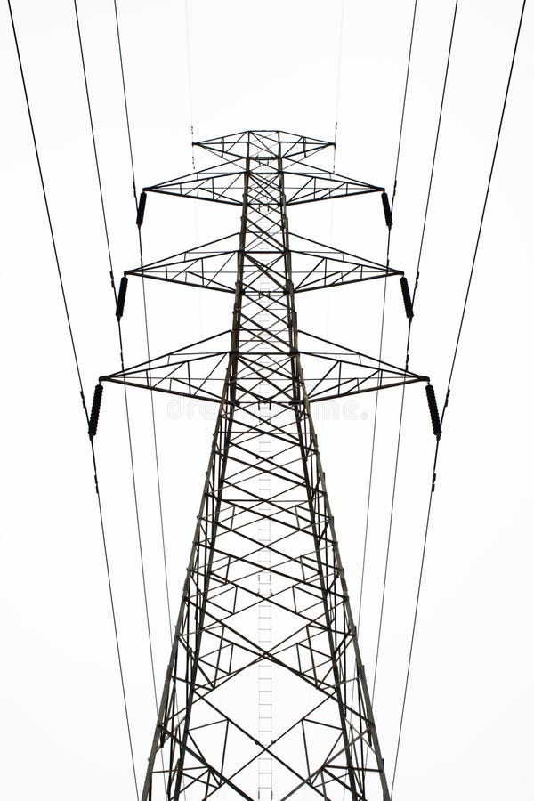 Electricity post stock image. Image of shape, isolated - 15575725
