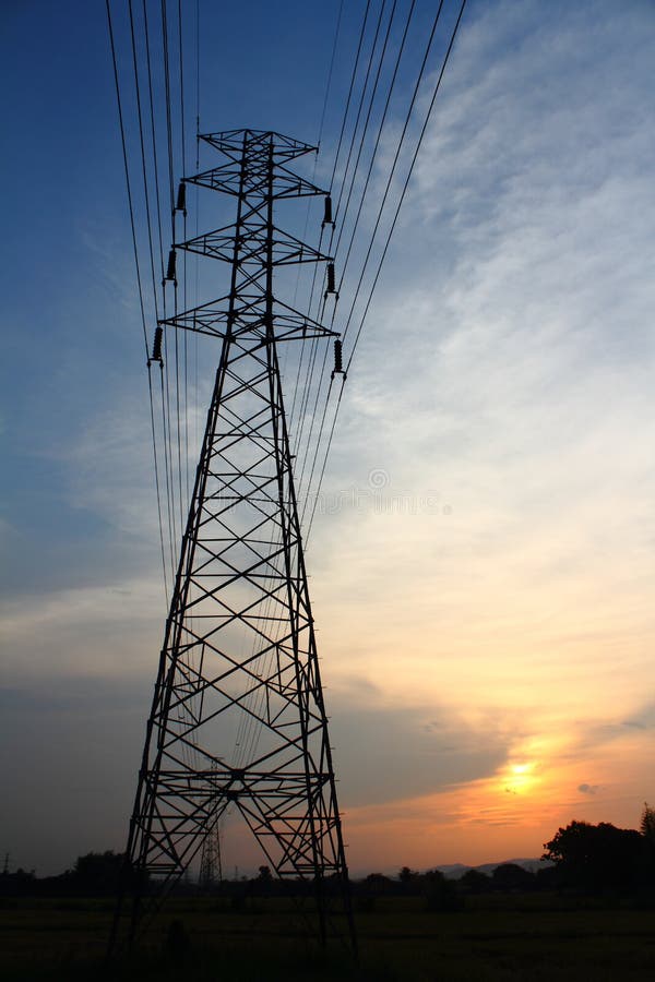 Electricity post stock image. Image of industrial, architecture - 24536933