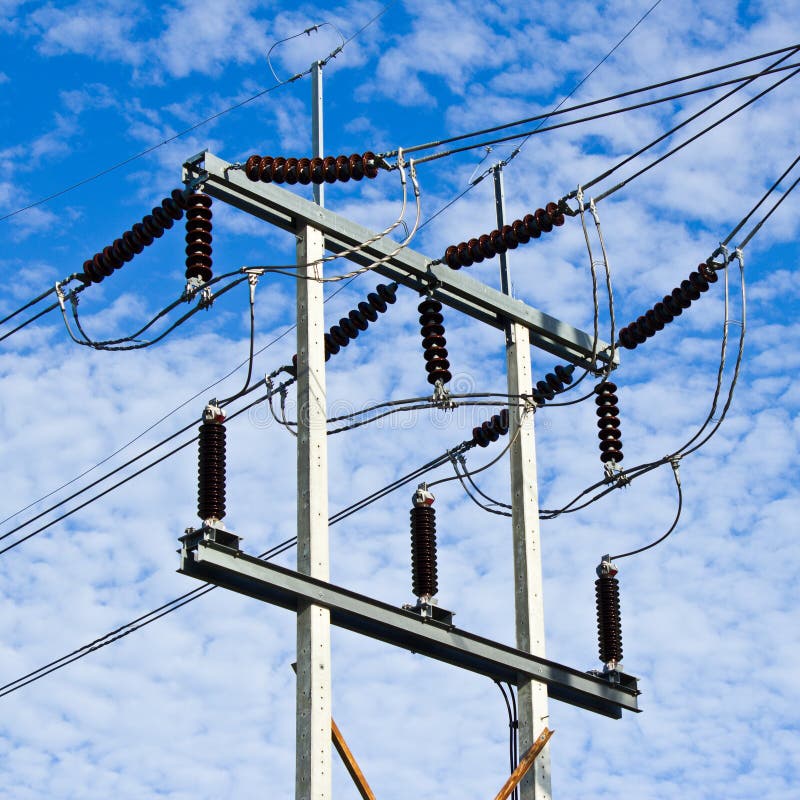 Electricity post stock image. Image of pole, phone, structure - 27033739