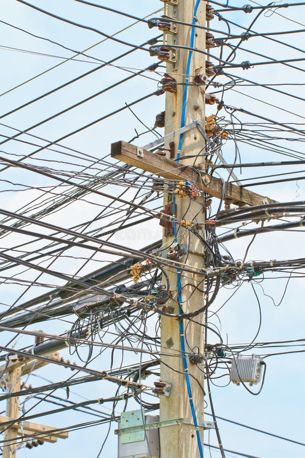 Electricity post stock image. Image of city, current - 32005993