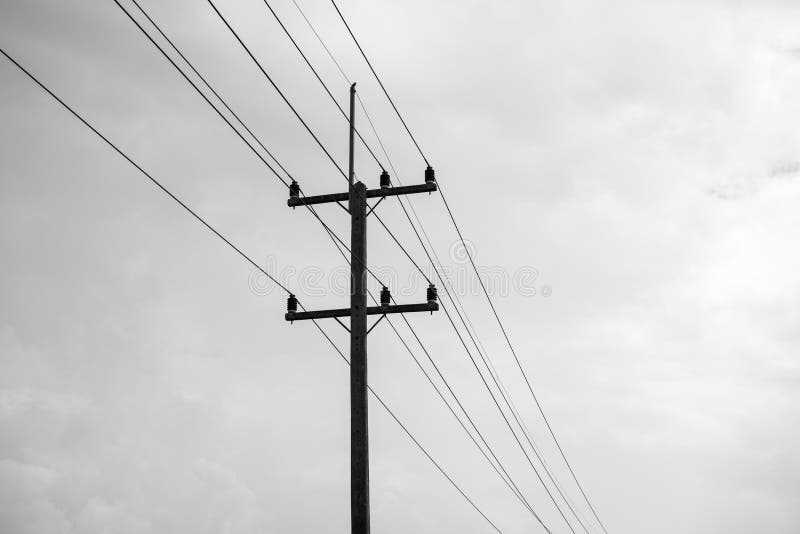 Transformer on Electric Post Stock Photo - Image of conductor, post ...