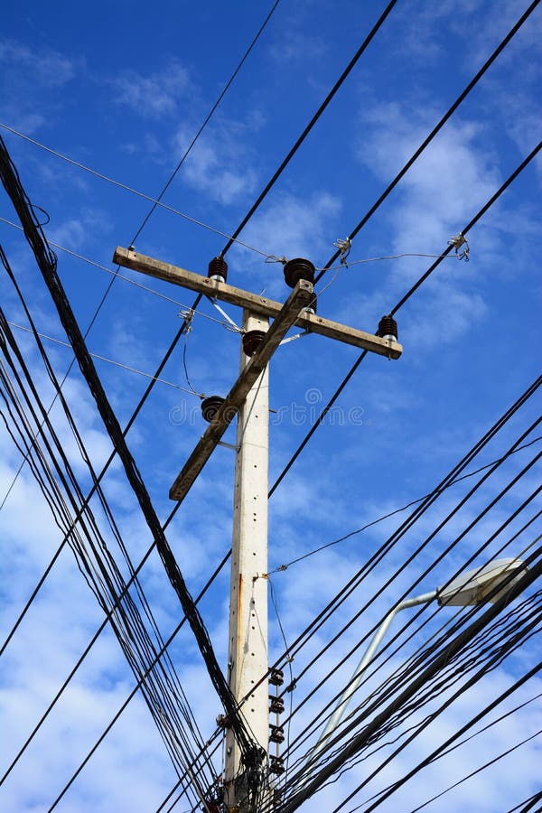 Electricity post stock photo. Image of engineering, service - 38504886