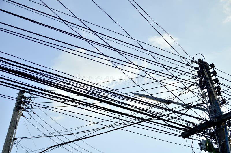 Electricity post stock photo. Image of engineering, insulator - 66511154