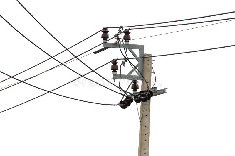 Electricity post stock image. Image of electricity, electric - 57023237