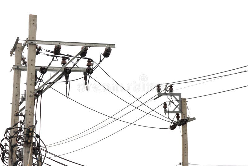 Electricity post stock image. Image of electricity, electric - 57023237