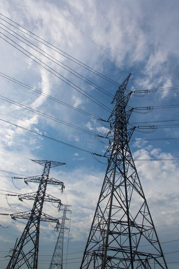 Electricity post stock image. Image of structure, electricity - 44892791