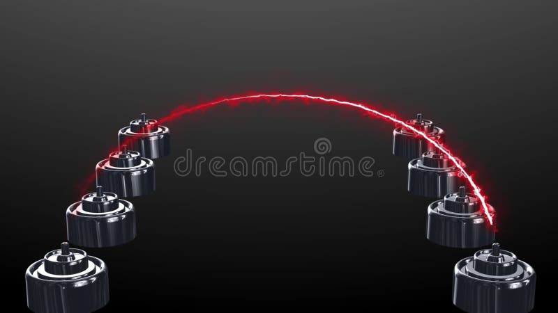 Electricity Power Animation with Colour Change Stock Footage - Video of ...