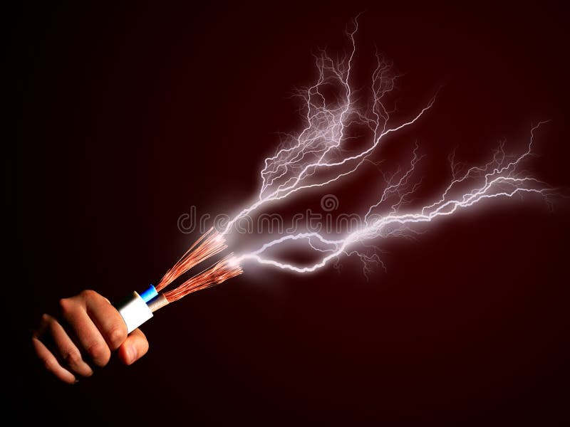 Lightning Fingers stock photo. Image of electricity, powerful - 10551192