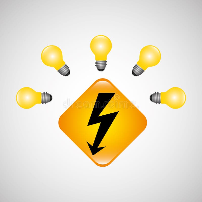 Electricity power icon stock illustration. Illustration of generated ...