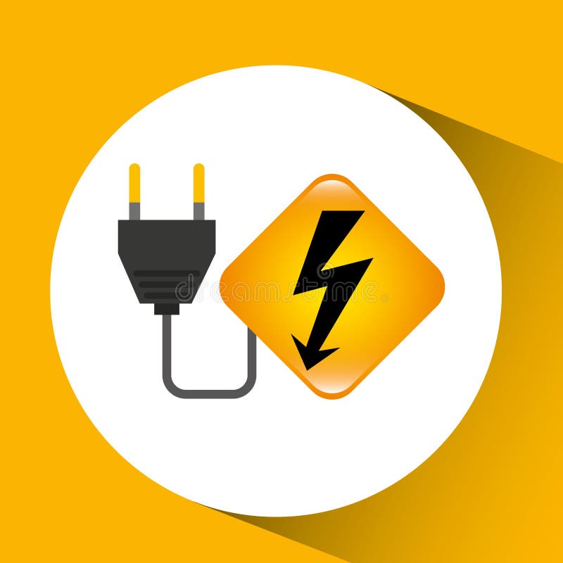 Electricity power icon stock illustration. Illustration of panel - 74213398