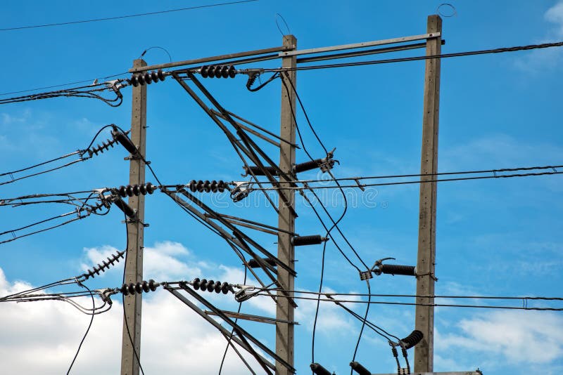 Electricity power line stock photo. Image of business - 119672592