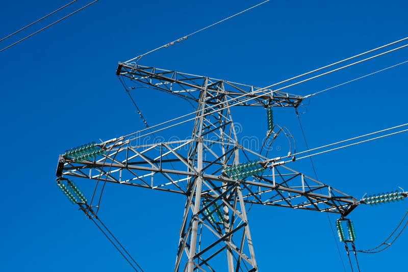 Electric power masts stock photo. Image of heat, generator - 6636602
