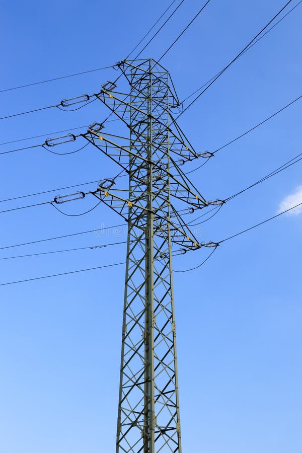 Electricity pylon stock image. Image of blue, industry - 18952071
