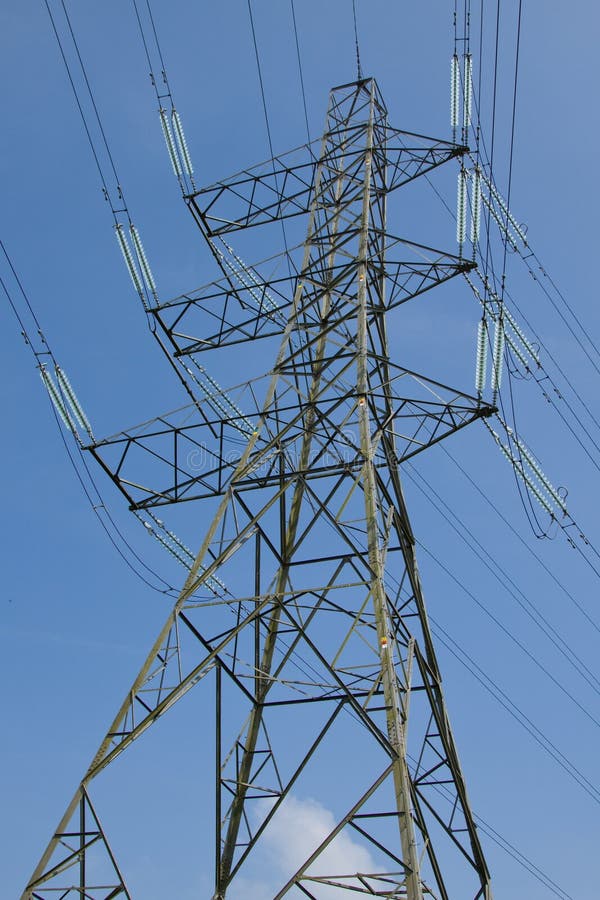 Electricity Pylon stock photo. Image of clouds, cables - 19315032