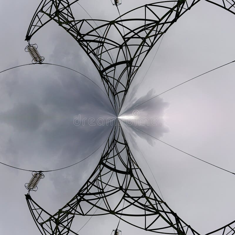 Electricity Pylon Abstract Grey Art Stock Photo - Image of pylon, grey ...