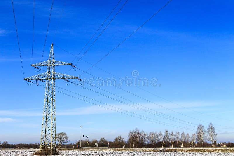 Electricity pylon stock image. Image of flow, connector - 49134599