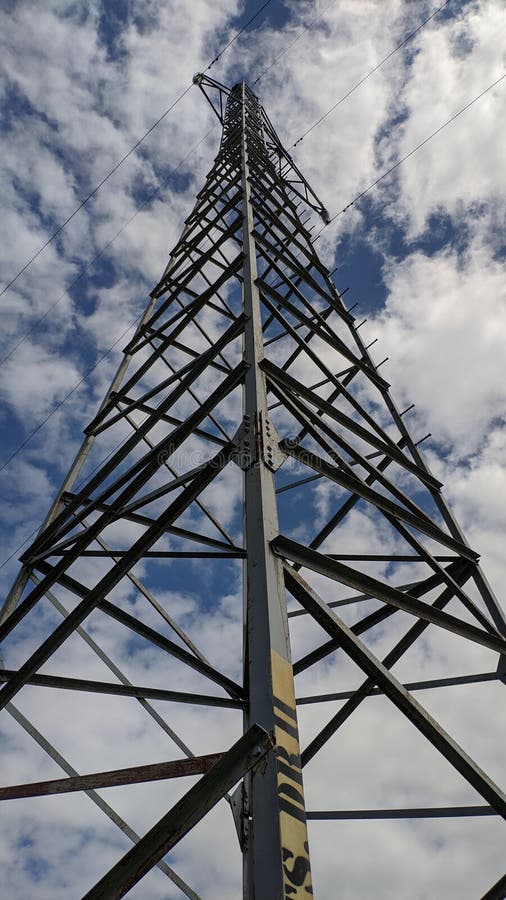 Electricity pylon stock photo. Image of spire, mast - 184394398