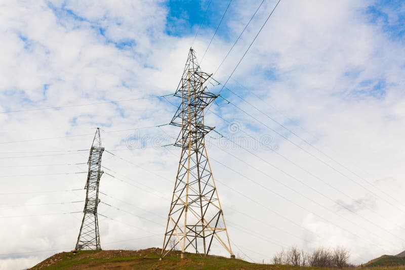 Electricity pylon stock image. Image of development, building - 44422367