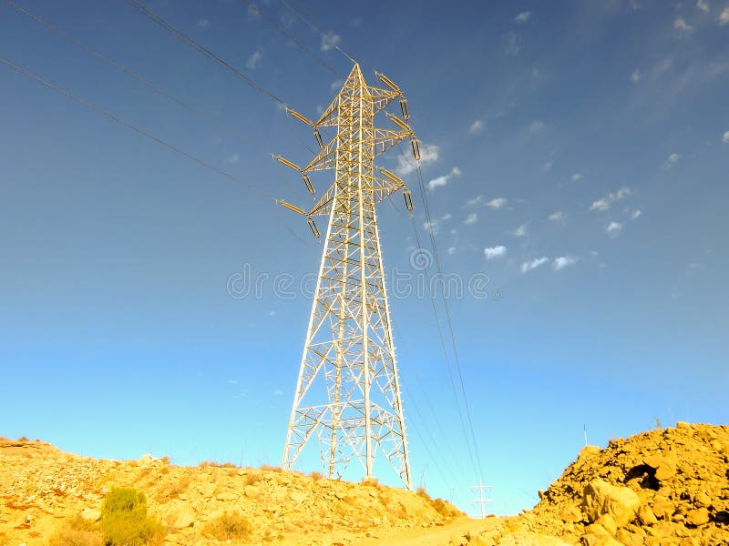 Electricity Pylon Pole stock image. Image of pole, pylon - 128303595