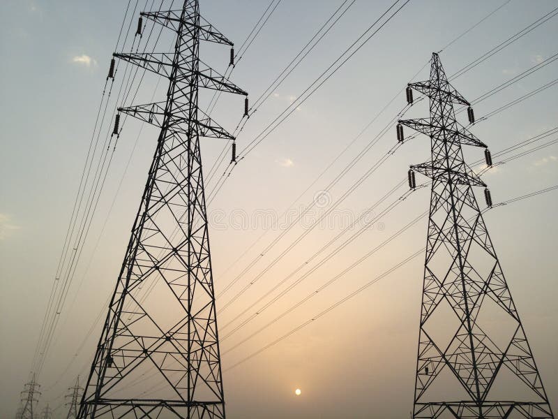 Electricity pylon stock image. Image of cord, power, light - 31769505