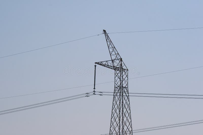 ELECTRICITY PYLON stock photo. Image of cabling, light - 93229210
