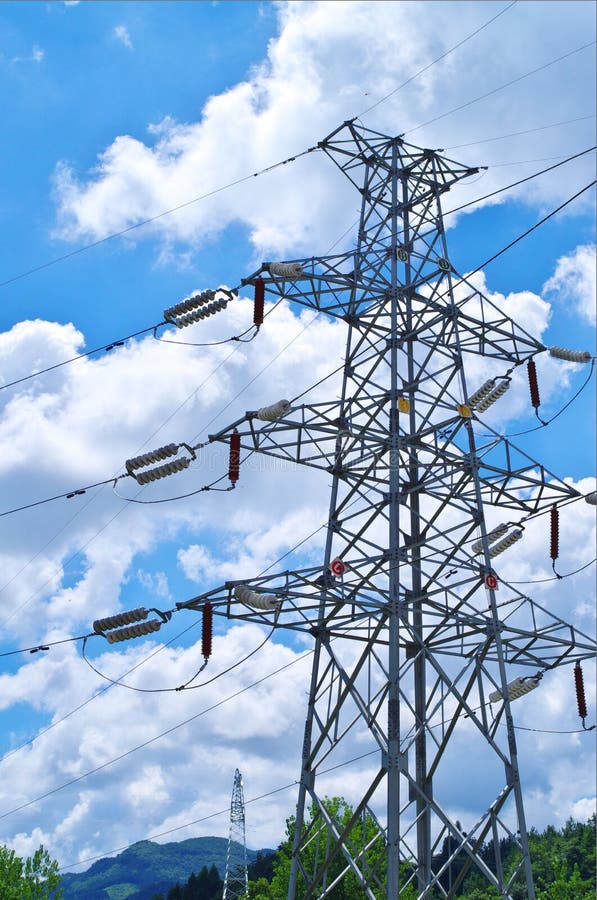 Electricity pylons editorial photo. Image of energys - 78855576