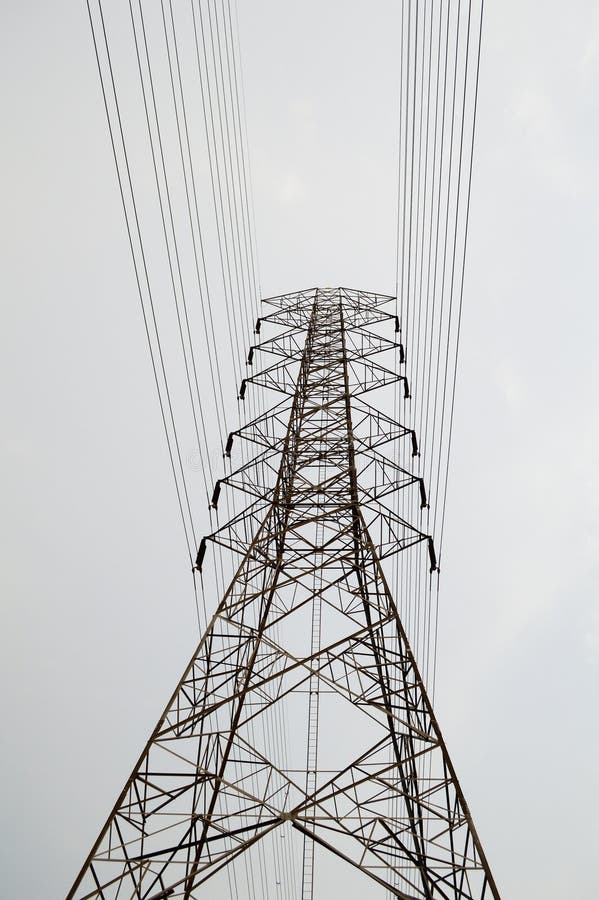Electricity pylons stock image. Image of power, line - 77997015