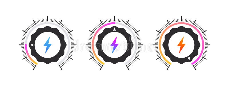Electricity Regulator. Adjustment Dial. Control Knob or Round Dial ...