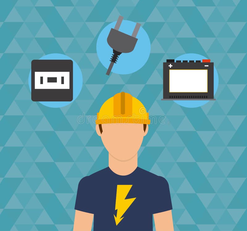 Electricity service stock vector. Illustration of equipment - 59134024