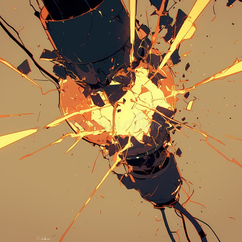 Electricity Sparks: Cracking Ideas Stock Illustration - Illustration of ...