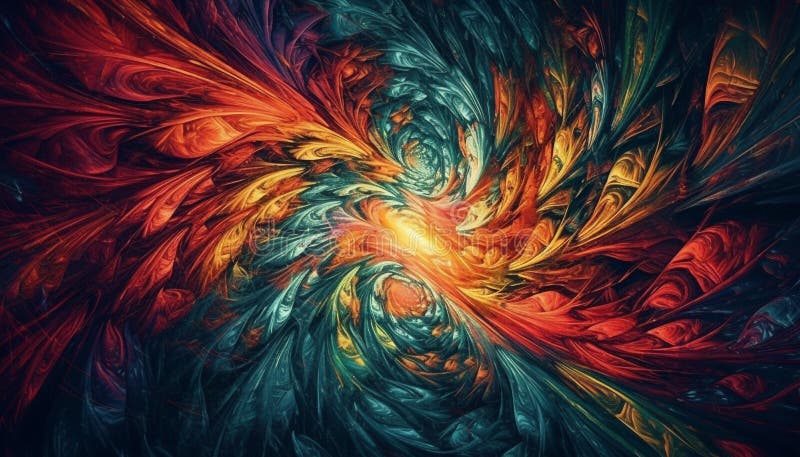 Electricity Sparks Imagination in Futuristic Computer Graphic Abstract ...