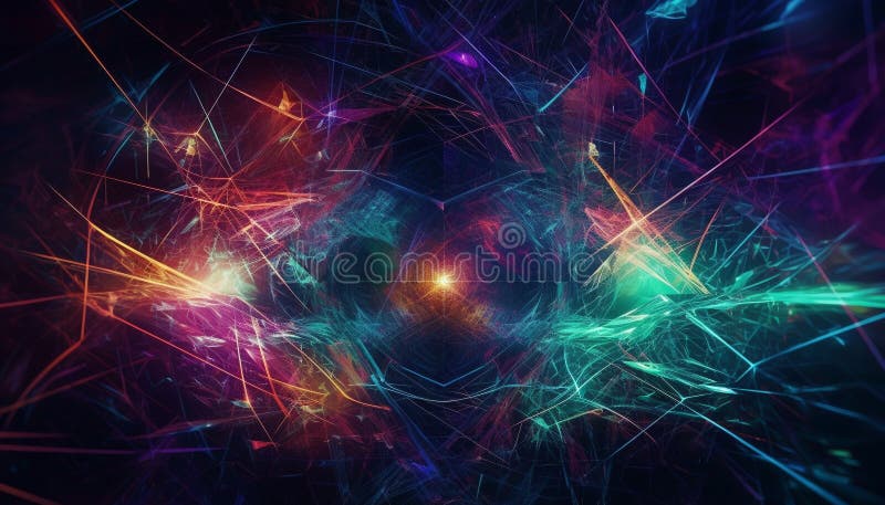 Electricity Sparks Imagination in Vibrant Celebration of Abstract ...