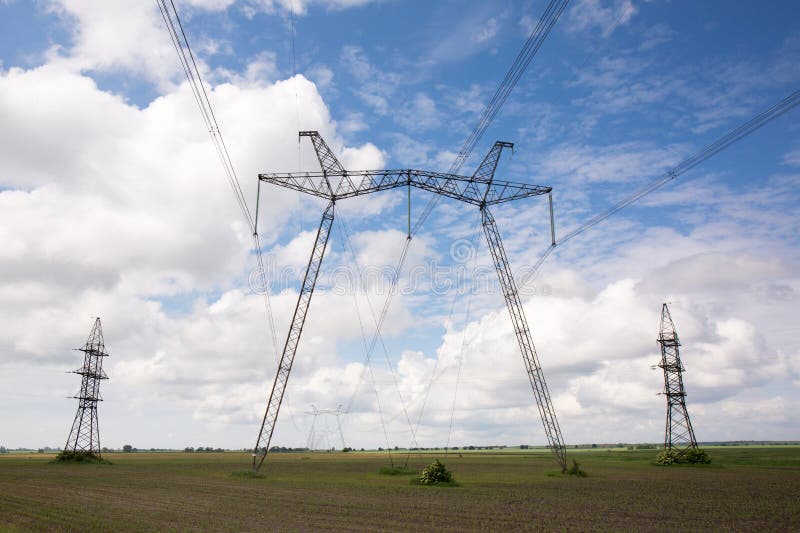 Electricity Supply Facilities Stock Photo - Image of blue, high: 326945428
