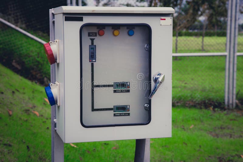 Electricity Switch Power Control Box Stock Photo - Image of ...