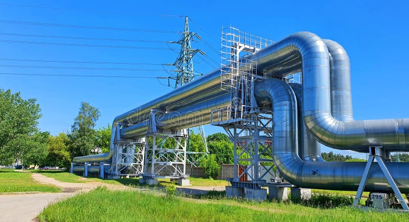 Electricity and Thermal Energy, Steel Construction Stock Photo - Image ...